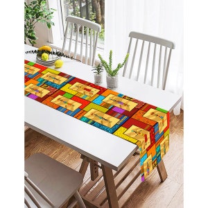 Tribal Table Runner, African Girl Table Top, African Lady Kitchen ...
