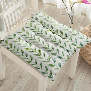 Strawberry & Raspberry Chair Cushions, Vintage Floral Puffy Seat Pad ...