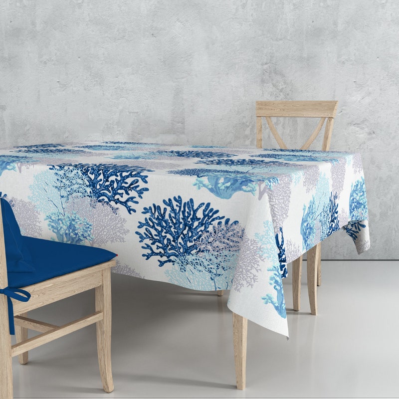 Coral Tablecloth - Etsy