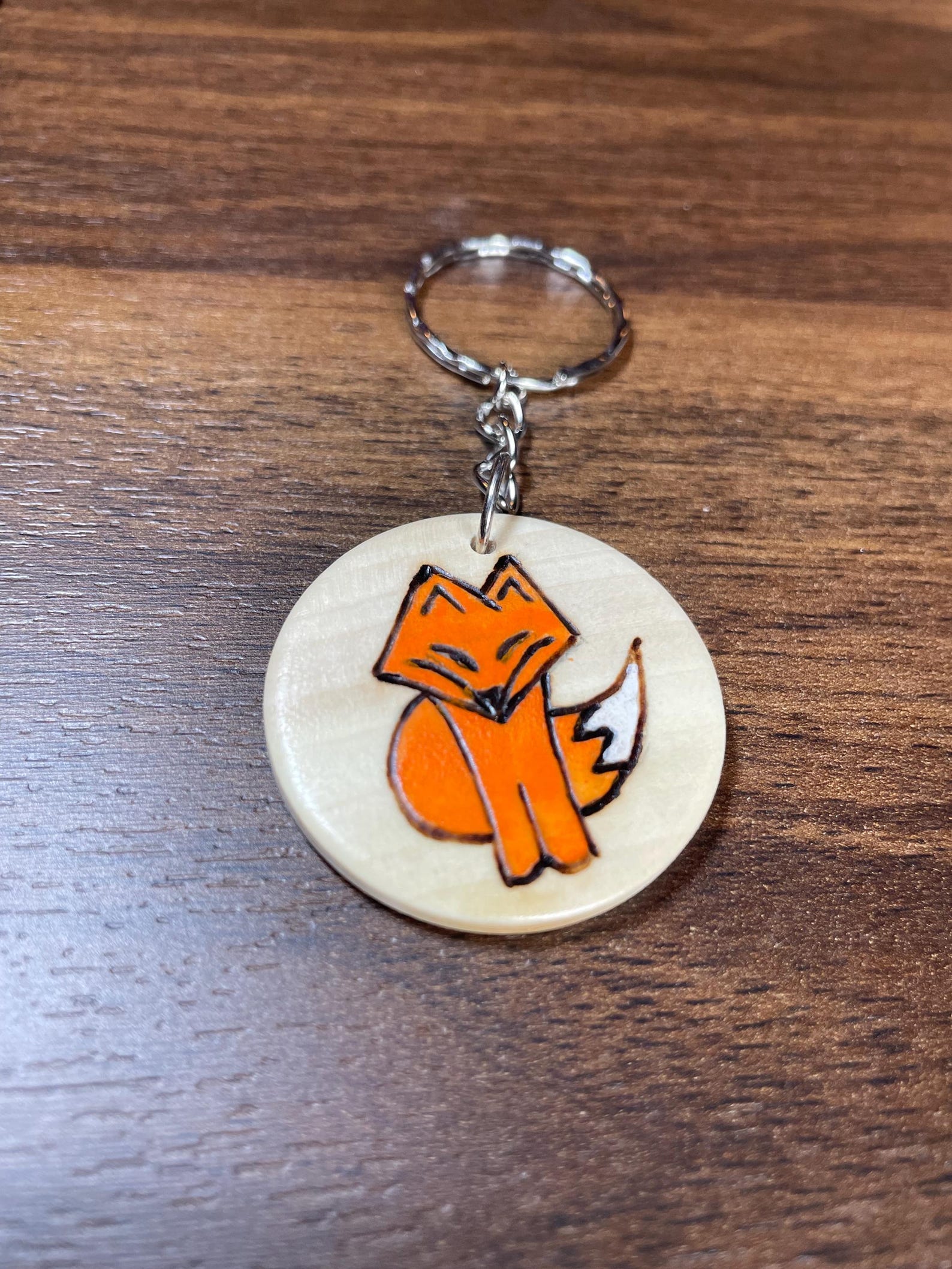 Wood Burnt and Painted by Hand Keychain! - Etsy