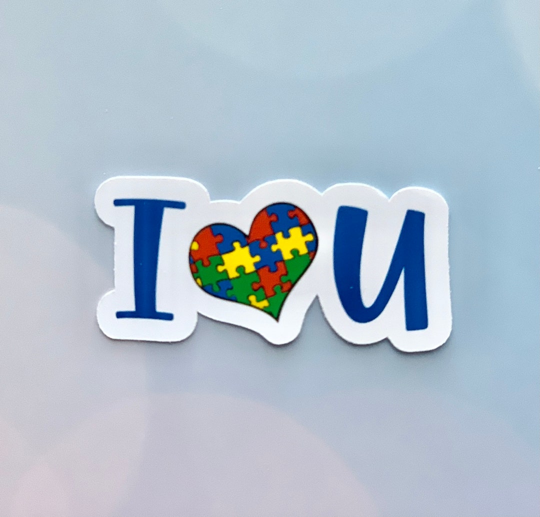 I Love You: Autism Awareness - Individual Sticker - Etsy