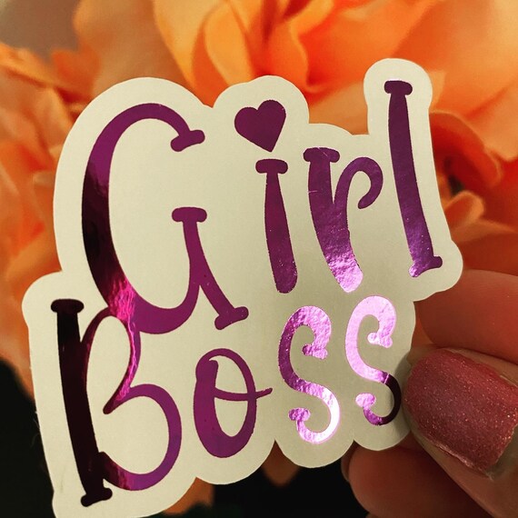Girl Boss Foil sticker | Etsy