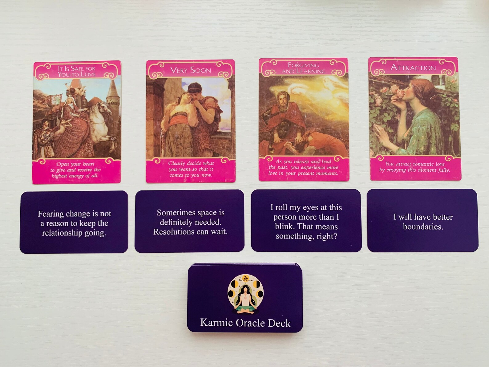 Karmic Oracle Deck Relationship Deck travel Size. - Etsy