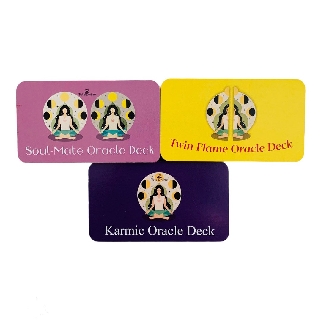 Soul-mate, Twin Flame and Karmic Oracle Decks~ Relationship Bundle. (3 ...