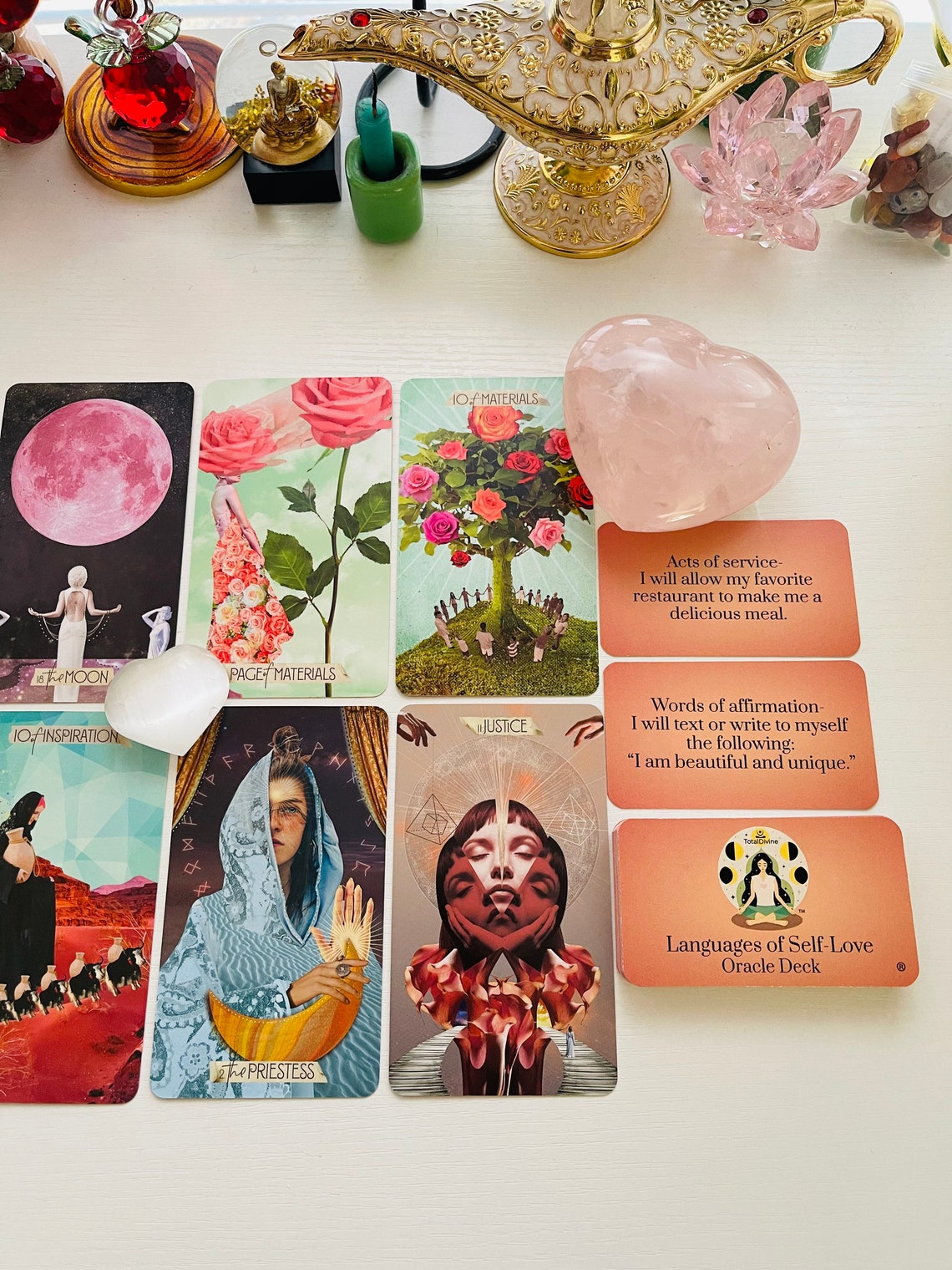 Languages of Self-love Oracle Deck travel Size. - Etsy