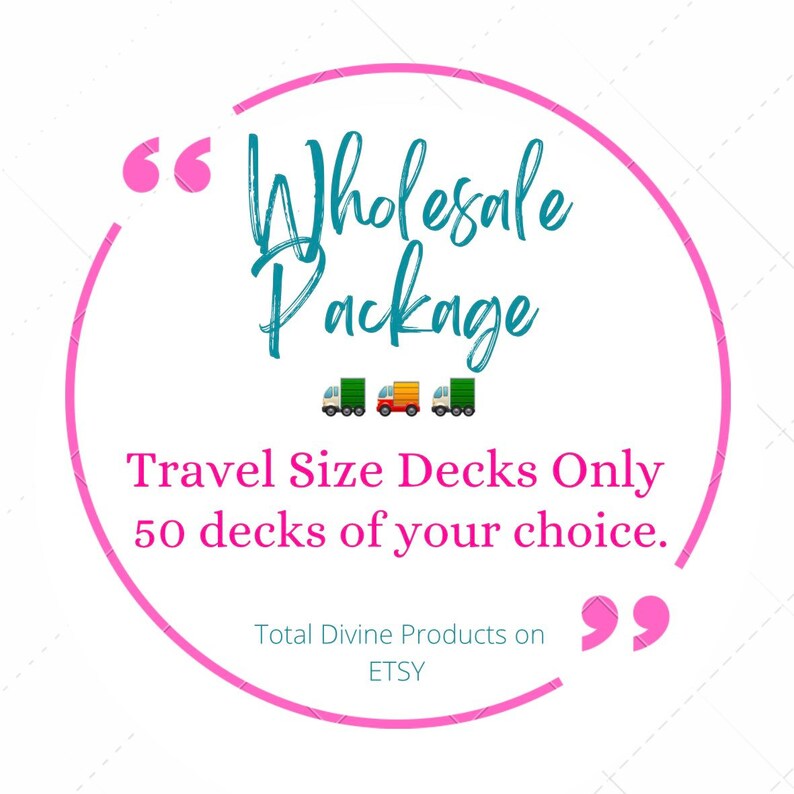 Wholesale Package~ 50 Travel Size Decks of Your Choice. - Etsy