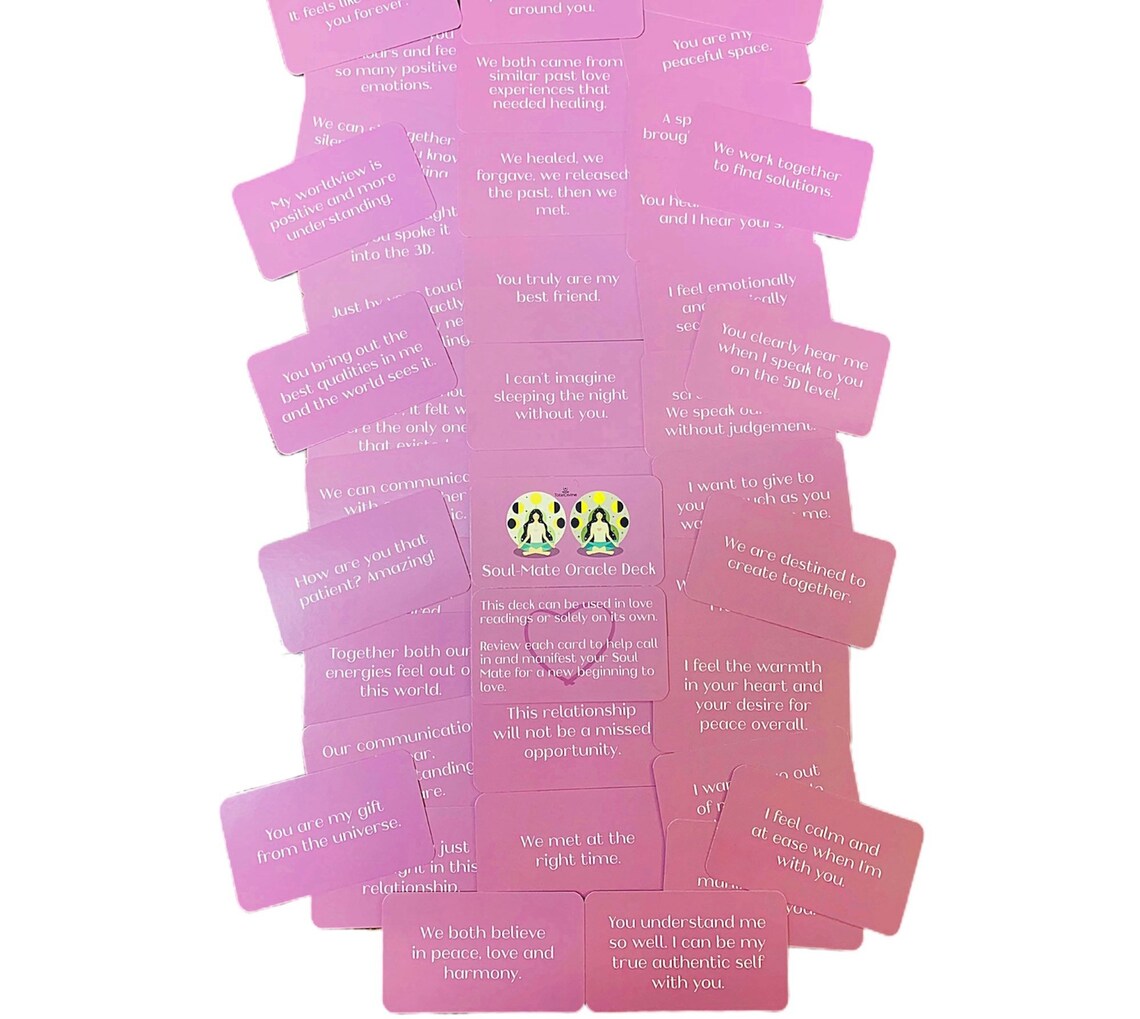 Soul-mate Twin Flame and Karmic Oracle Decks Relationship - Etsy