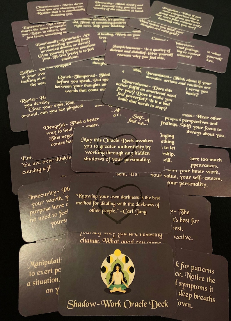 Shadow-work Oracle Deck Bestseller travel Size. - Etsy