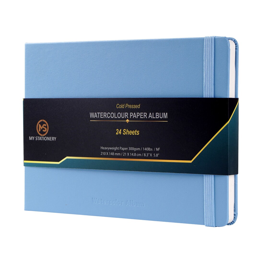 A5 Watercolour Pad Cold Pressed Hardcover Glue Bound Paper Album 140lb ...