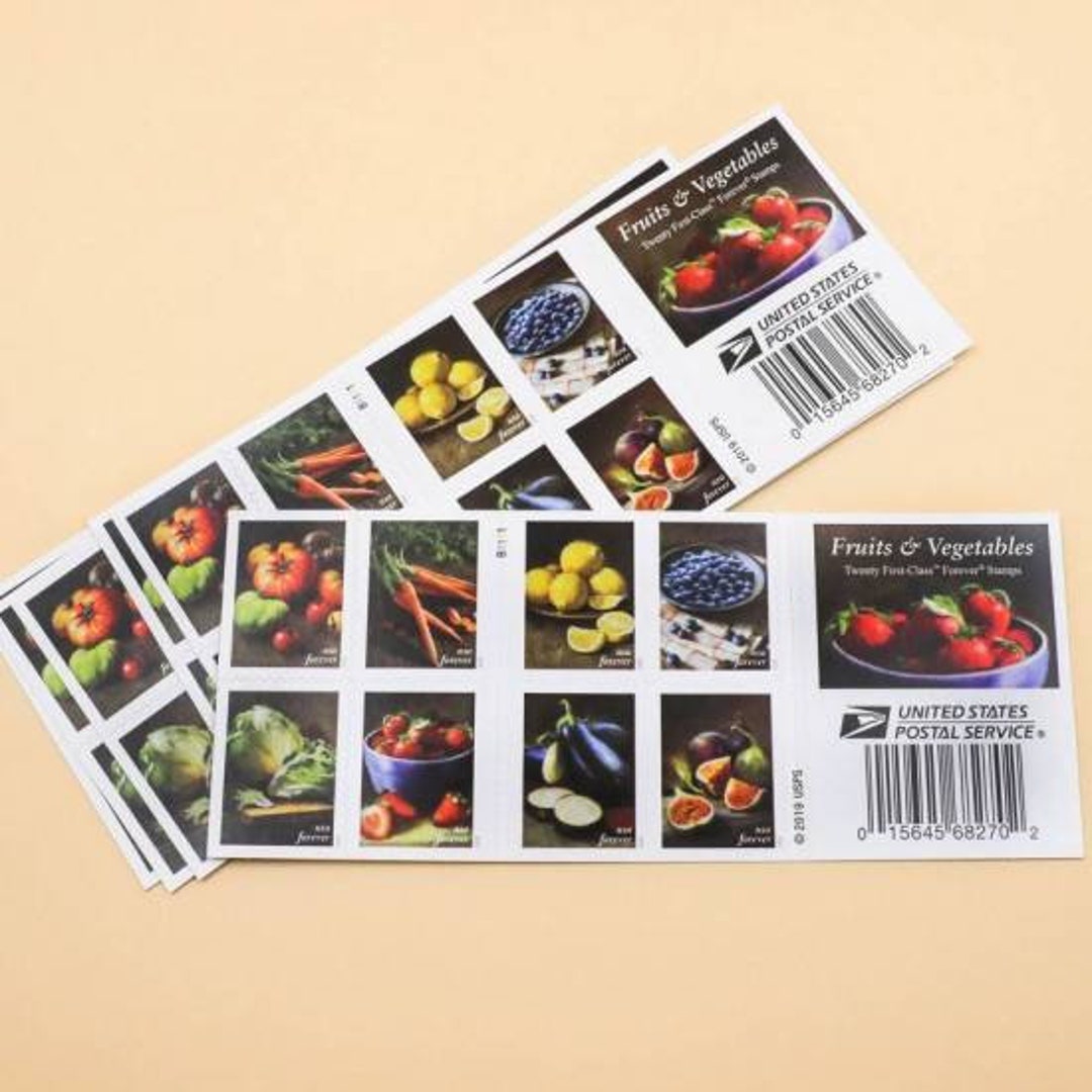 Fruits and Vegetables Stamps Ideal for Weddings and Special - Etsy