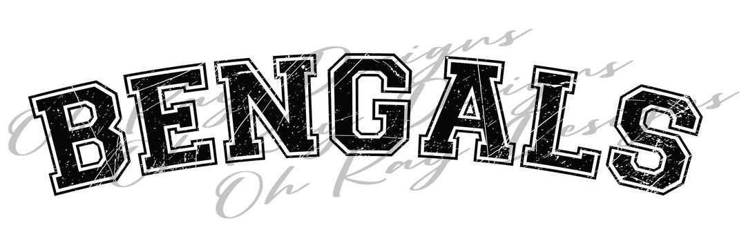 Bengals Mascot Varsity Lettering INSTANT DOWNLOAD Svg Jpg Png - Etsy