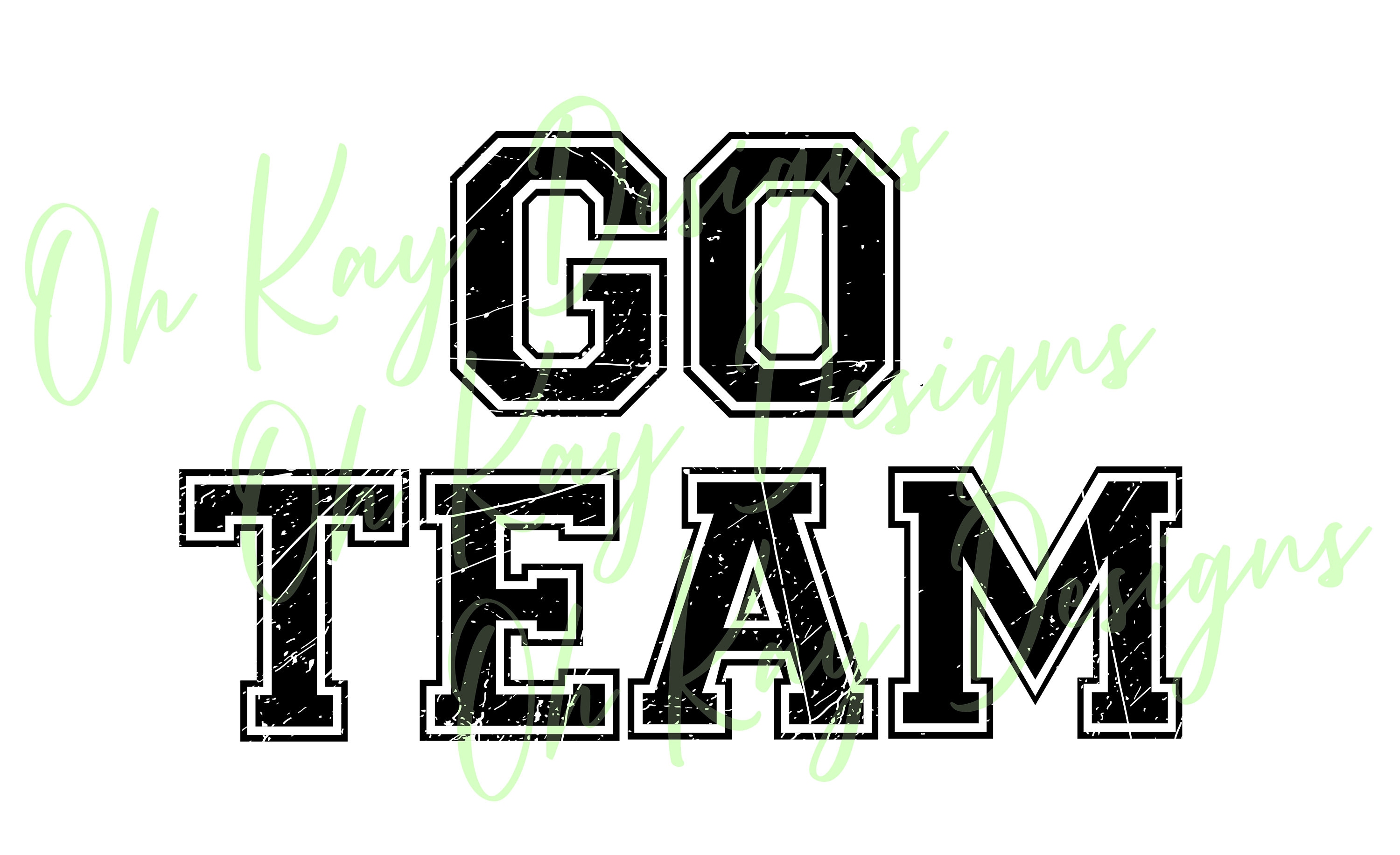 GO TEAM Varsity Grungy Lettering INSTANT D0WNLOAD Svg Jpg Png - Etsy