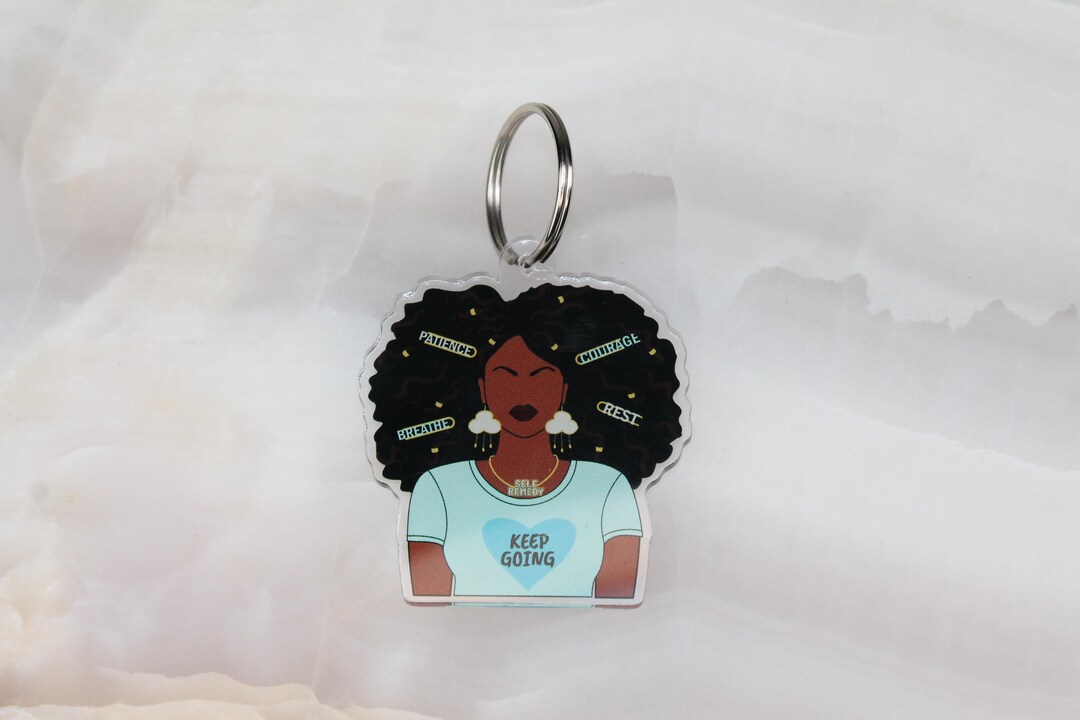 Keep Going Key Chain, Motivation Gift for Her, Inspirational Keyring ...