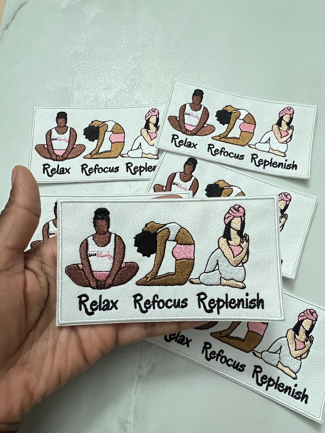 Relax Refocus Replenish, Patches for Jackets, Iron on Patch ...