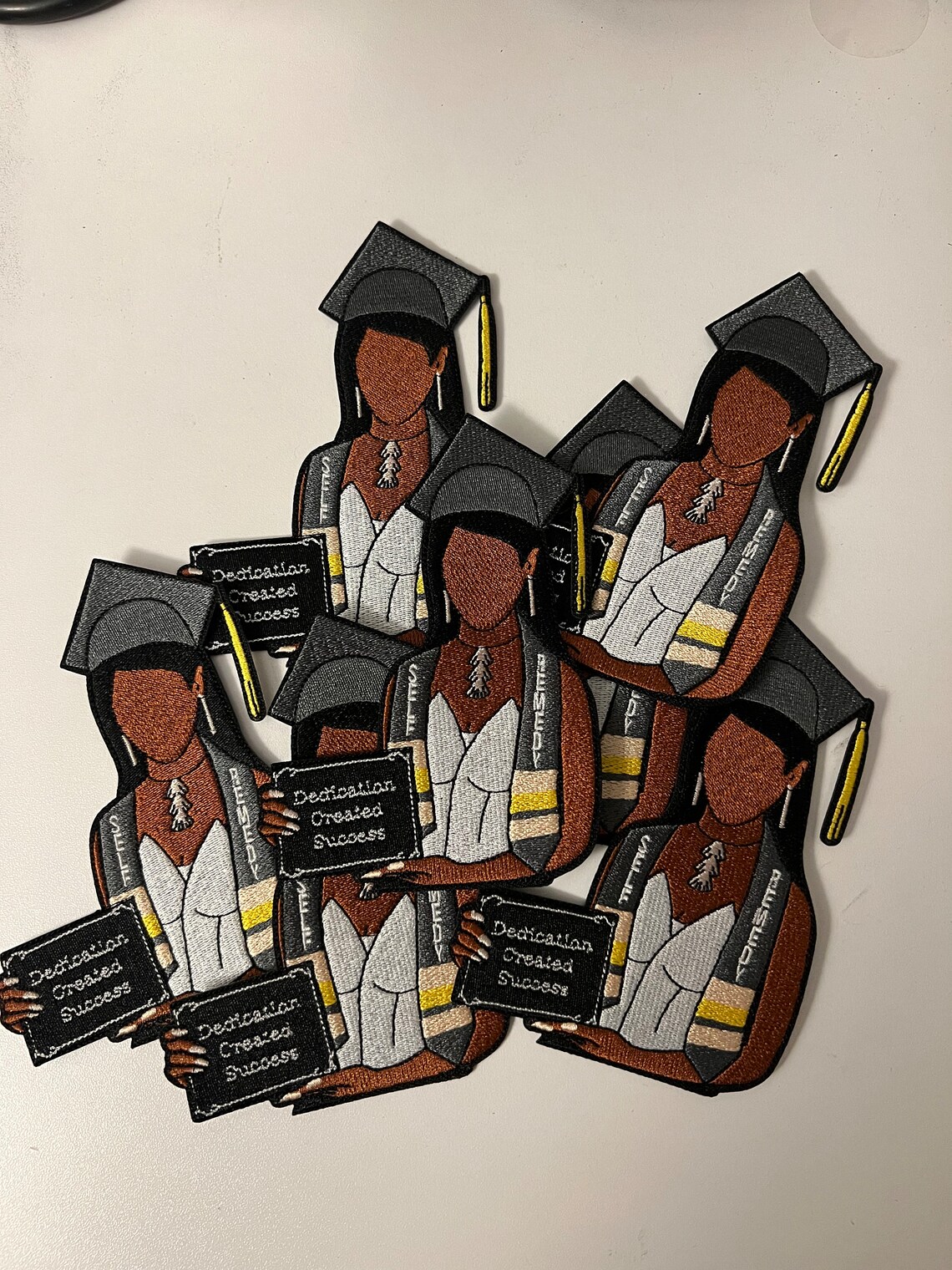 2024 Graduation Embroidery Designs Dedication Created Success Iron On ...