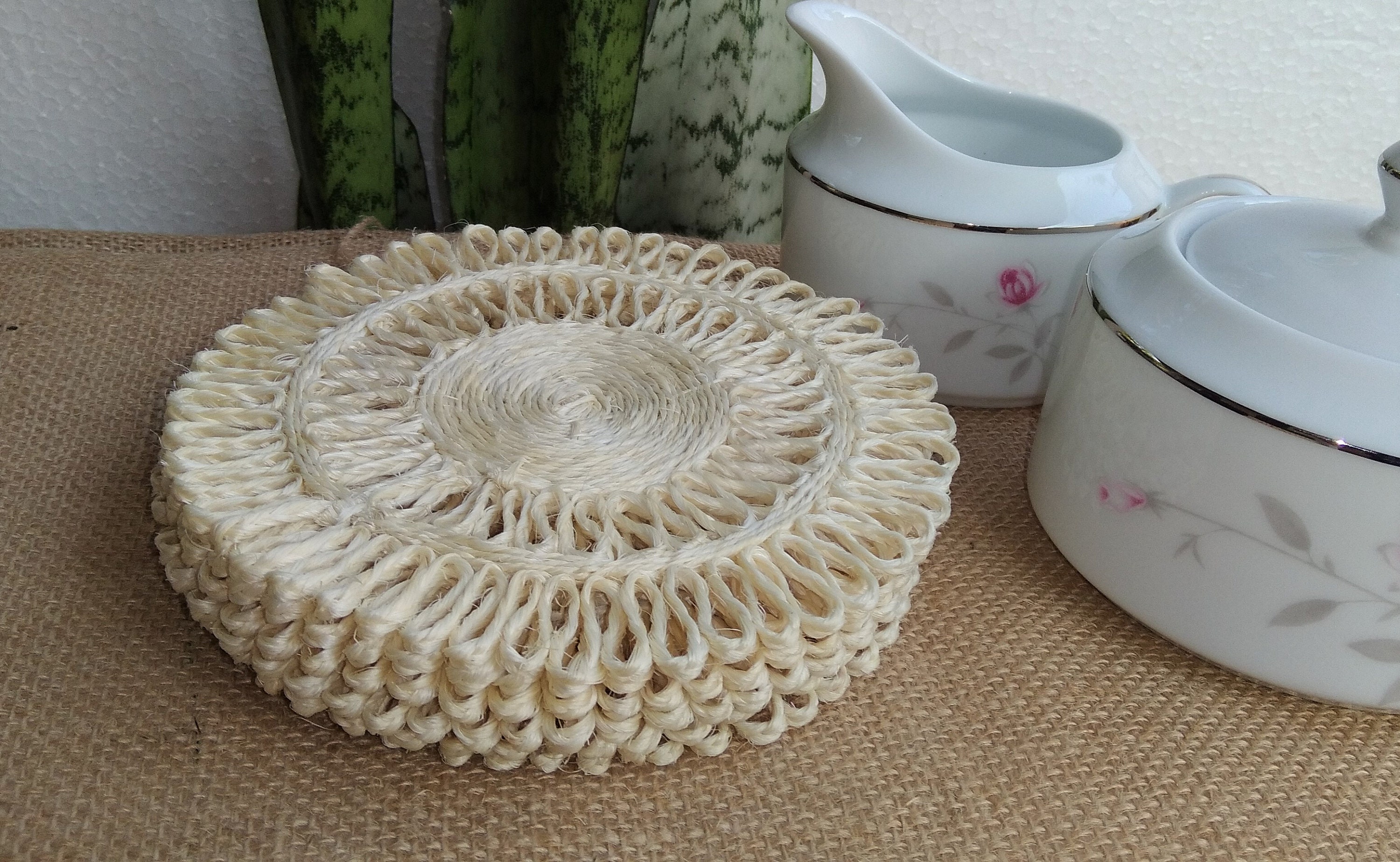 Woven Table Mats Handmade Table Placemats sustainable Eco - Etsy