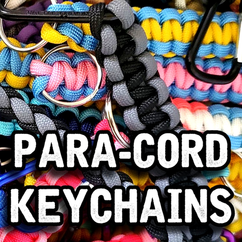 Random Para-cord Keychains - Etsy