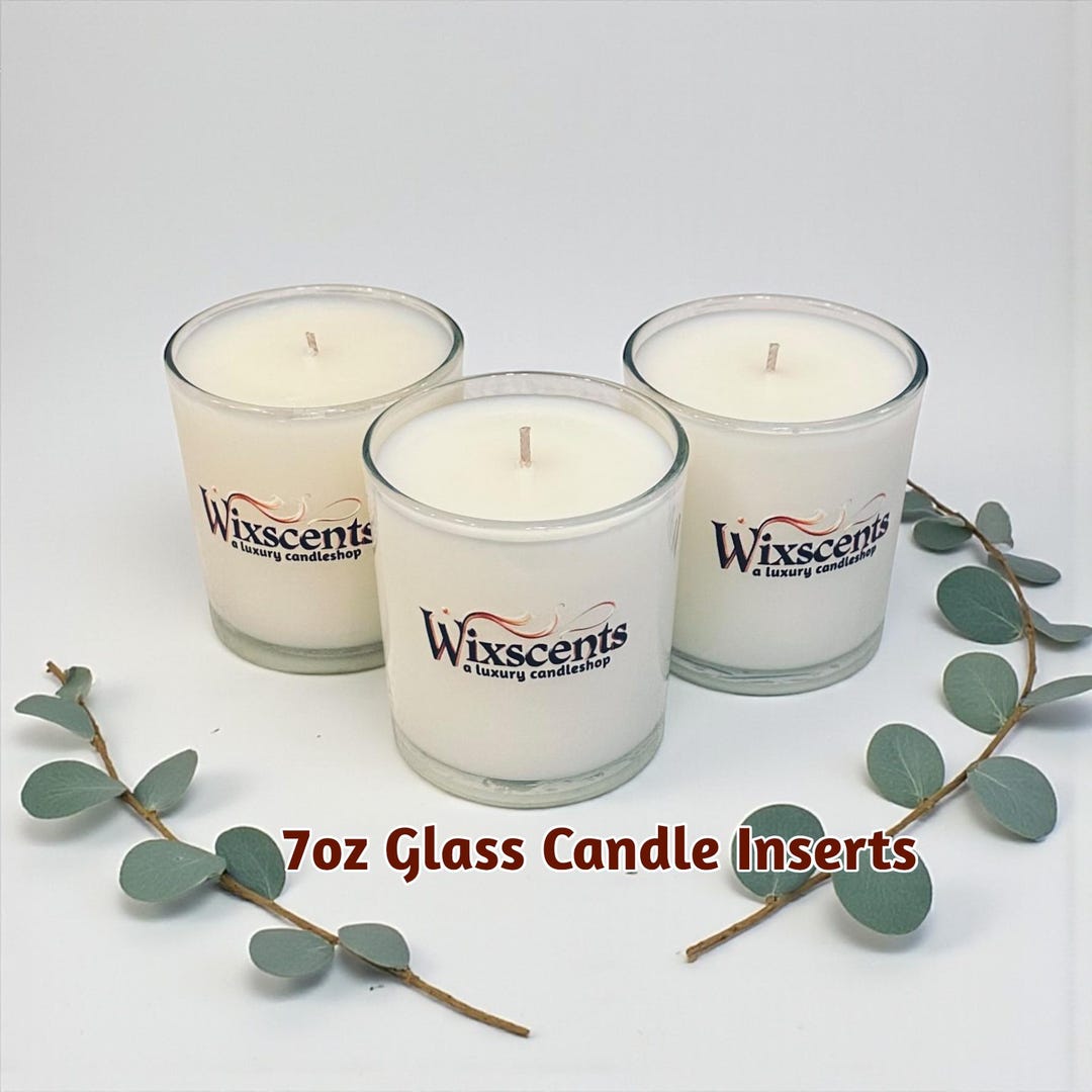 7oz Glass Candle Inserts | for Use in Onyx - Marble Vessels (not ...