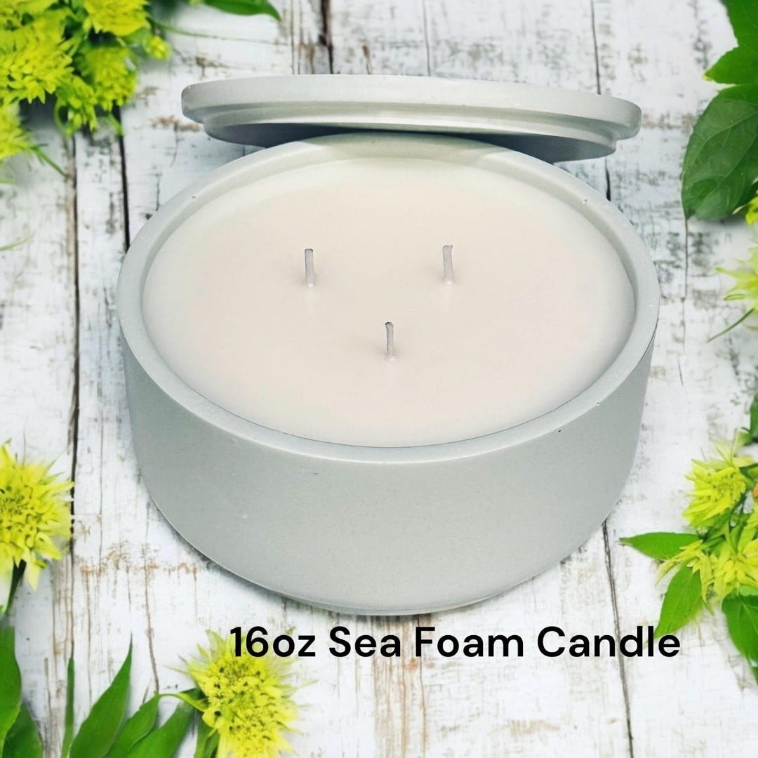 HYGGE (hoo-gah) or COZY CANDLE | Hydrostone Cement | Black - White ...