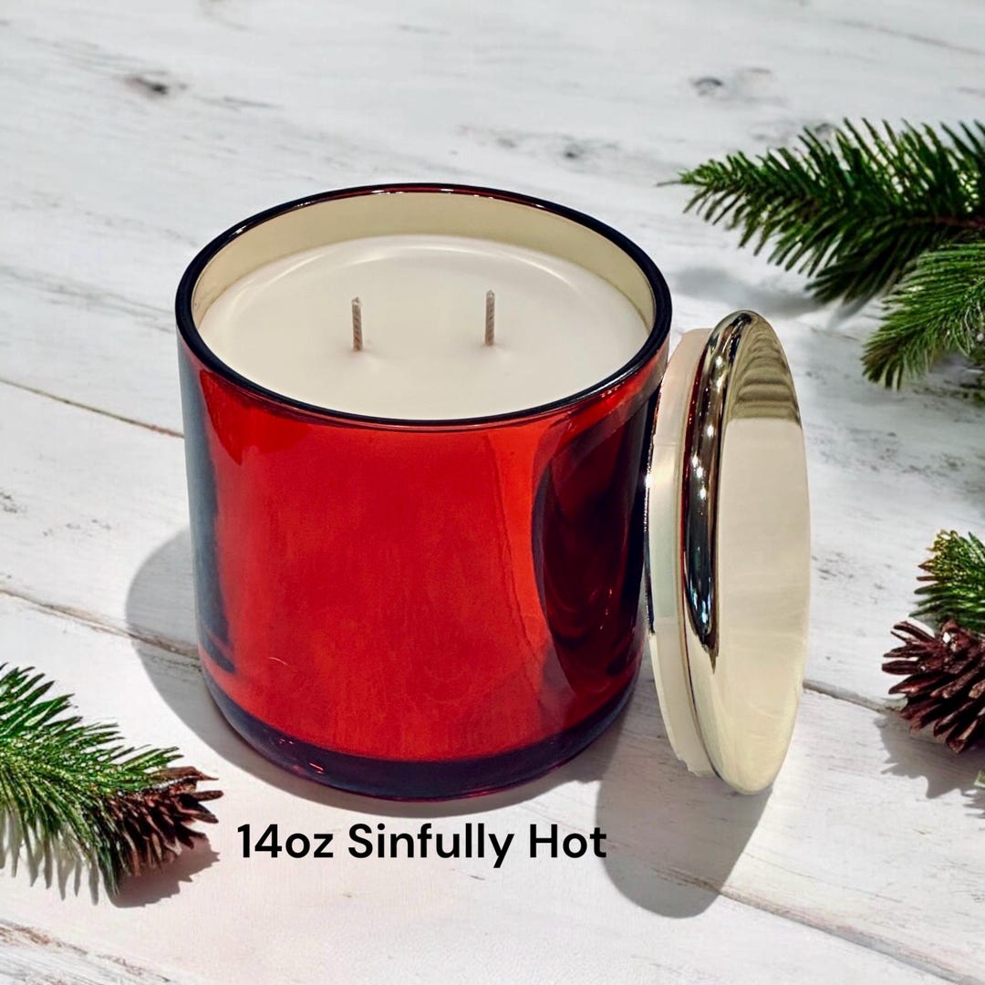 SINFULLY Hot or Rainbow ANGEL Candle | 14oz Wax Fill | Ruby Red or ...