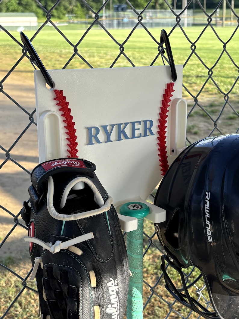 3D Print File Baseball Dugout Organizer for Helmet, Glove & Bat - Etsy