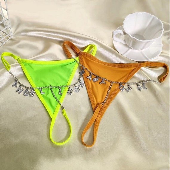 Custom Zircon Waist Chain Handmade Crystal G-String Chain | Etsy