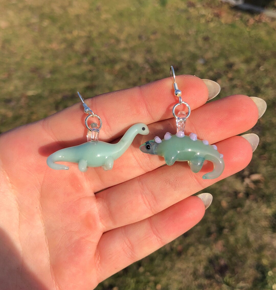 Dinosaur Earrings - Etsy