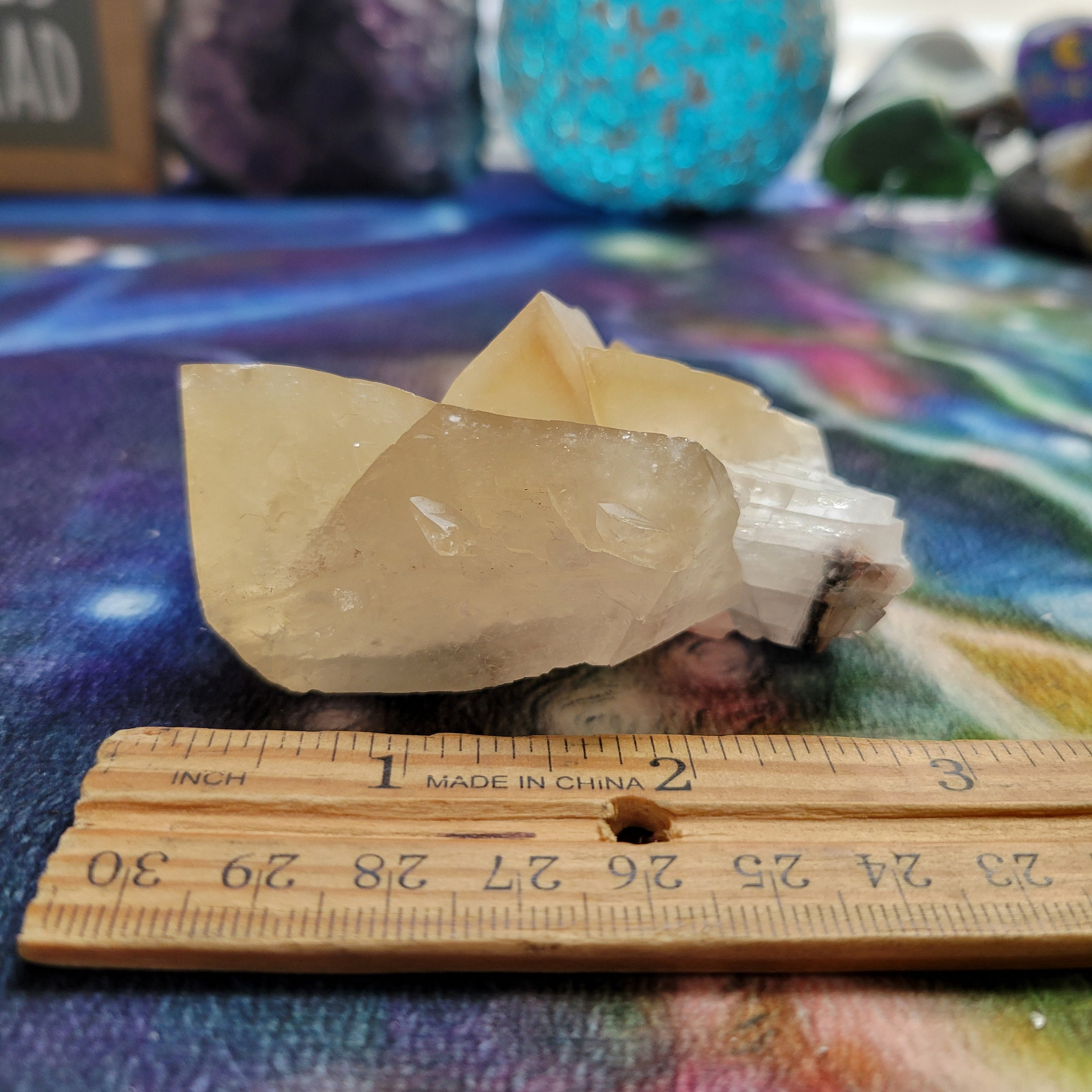 Mariposa Butterfly Calcite Crystal Specimen With Phantoms From Santa ...