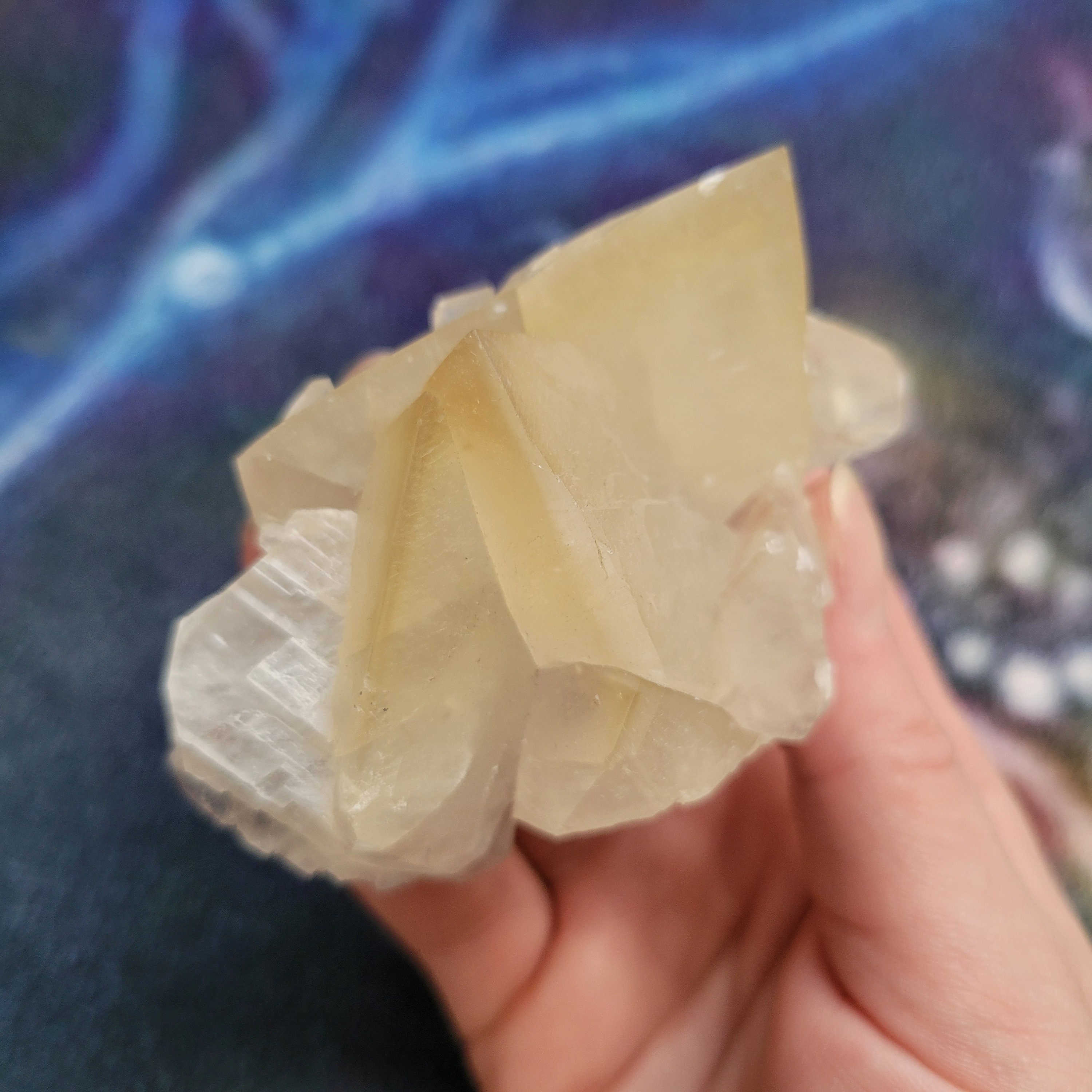Mariposa Butterfly Calcite Crystal Specimen With Phantoms From Santa ...