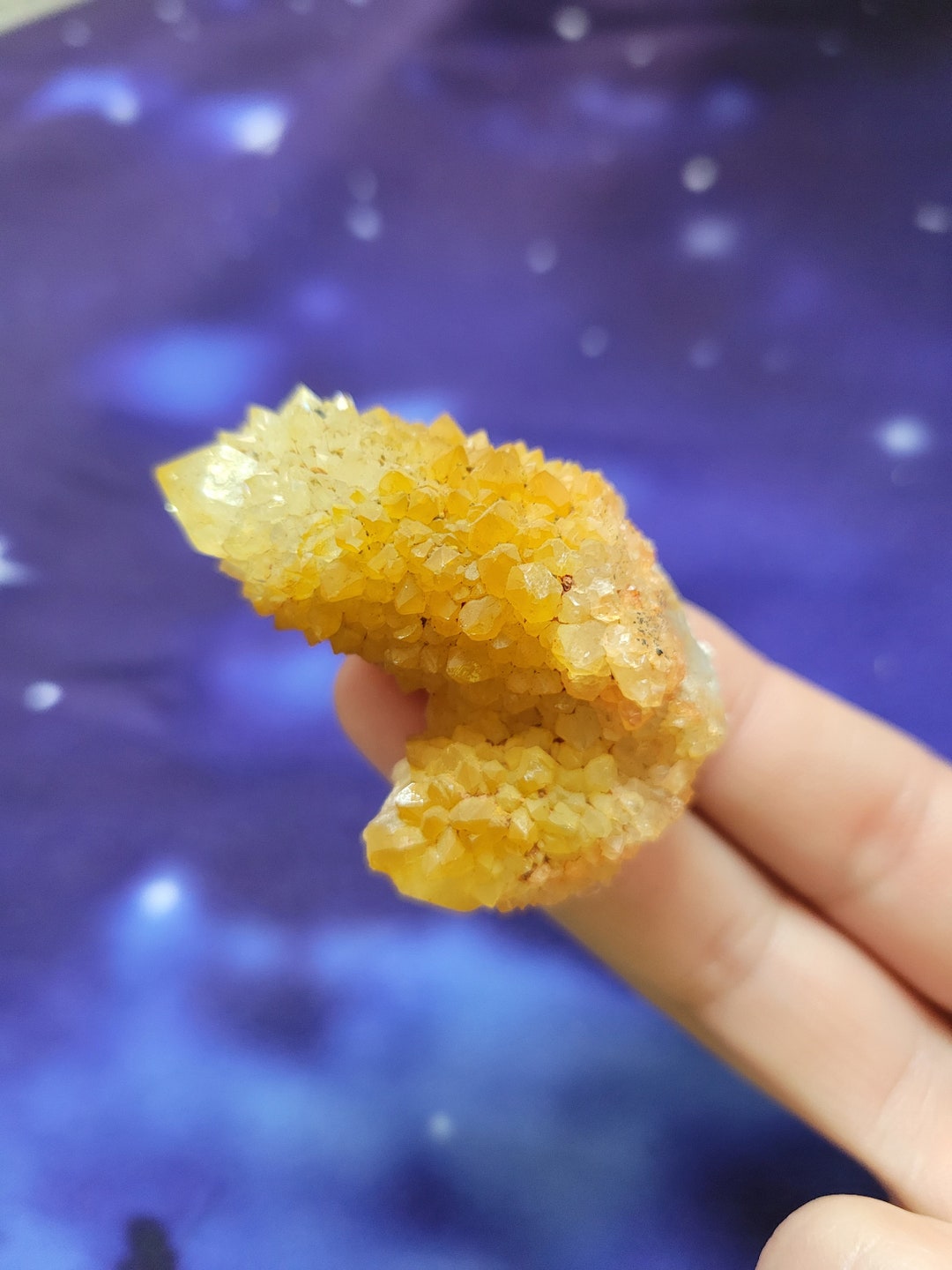 Yellow Sunshine Spirit Quartz With NATURAL Aura - Natural Spirit Quartz ...