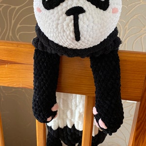 Plush Amigurumi Panda - Crochet Pajama Case, Plushie Baby Comforter Toy ...
