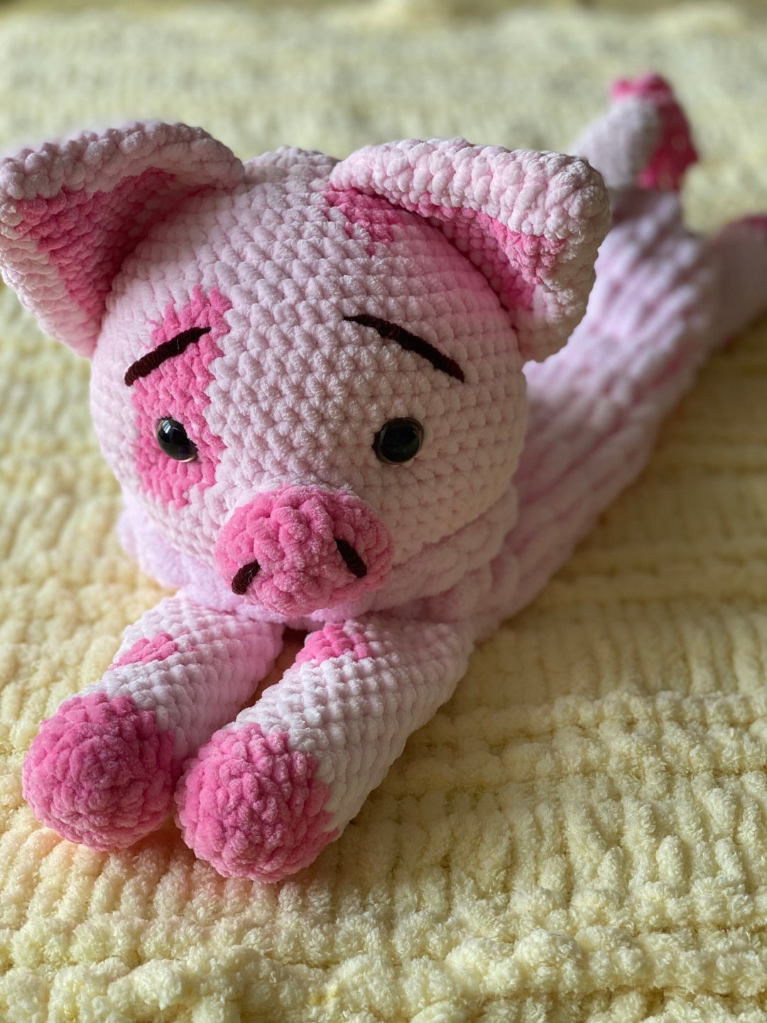 Knitting Pig - Crochet Amigurumi Toy, Stuffed Animals, Personalised ...