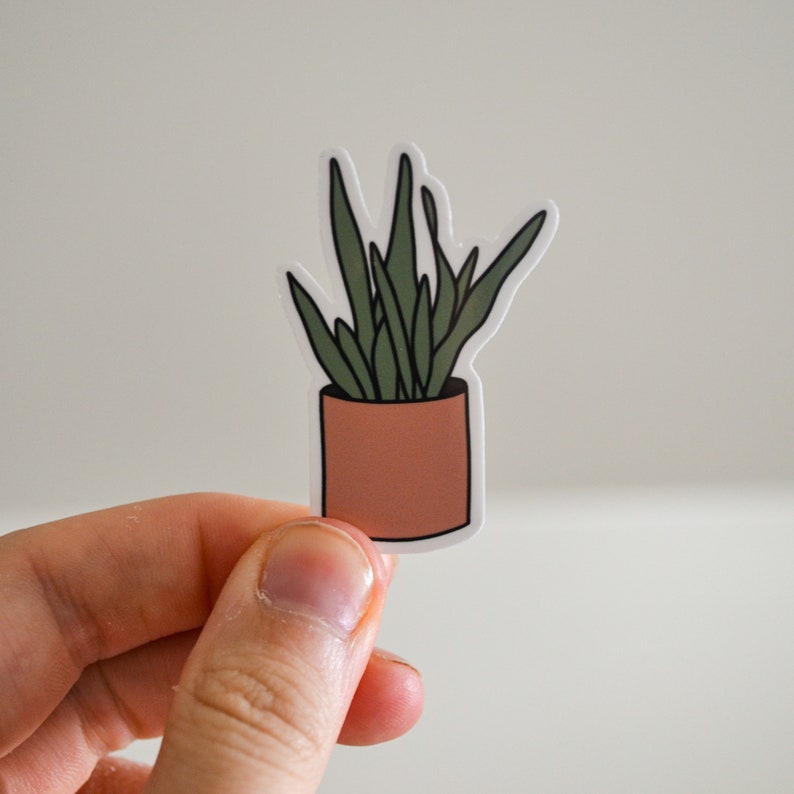 Boho Plant Waterproof Sticker - Etsy