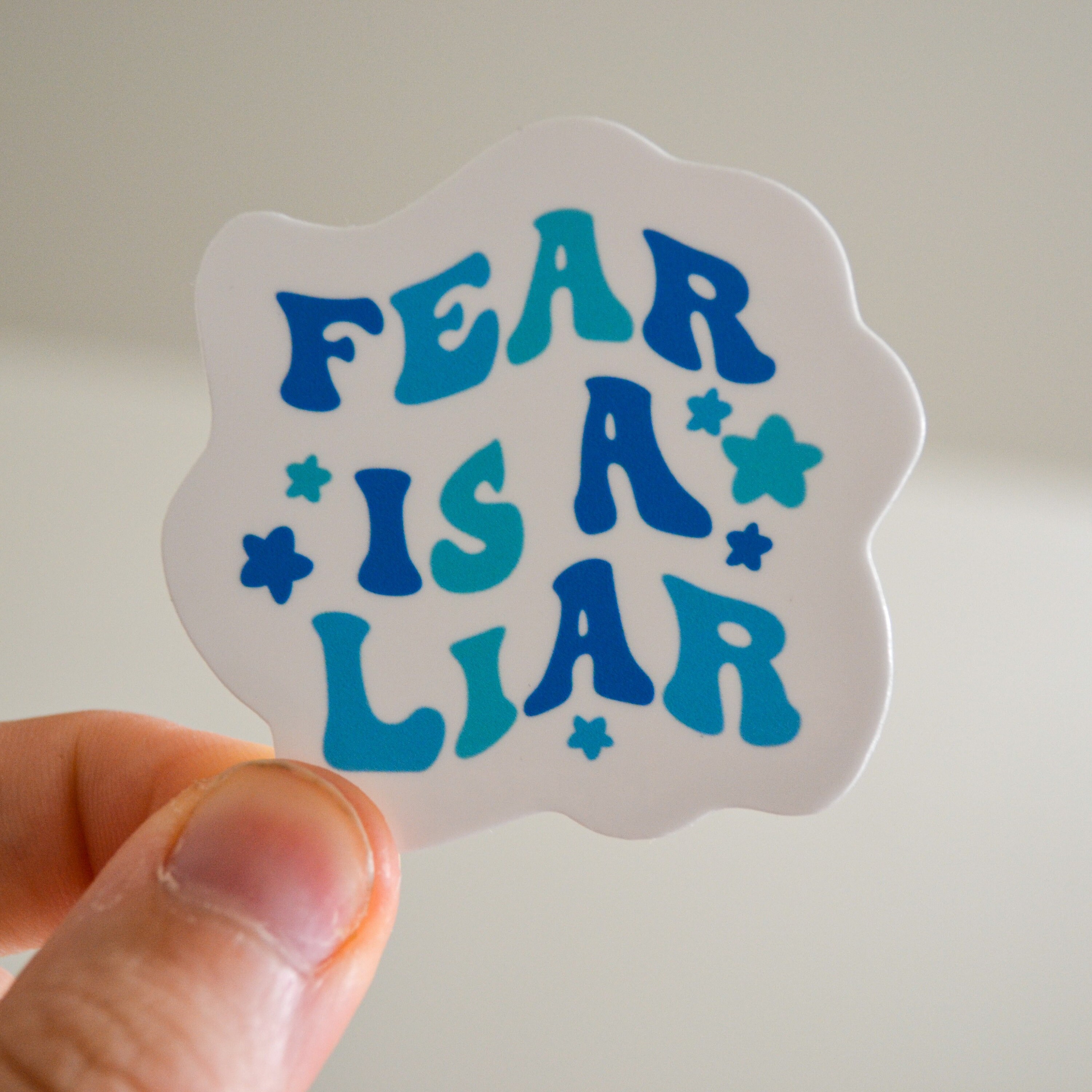 Fear is A Liar Sticker waterproof Dishwasher Safe Stickers | Etsy