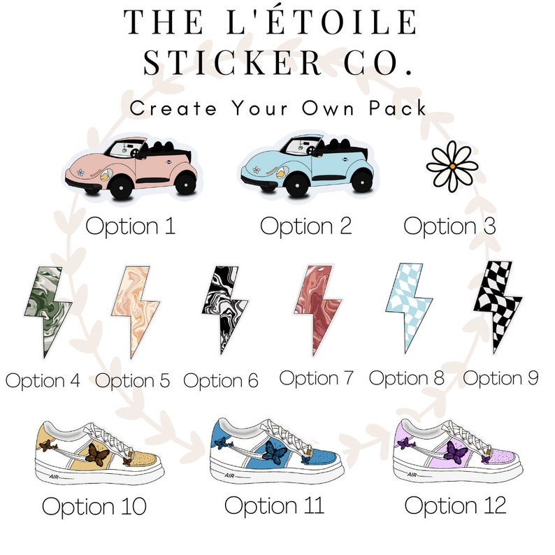 Create Your Own Sticker PACK BUNDLE waterproof Dishwasher - Etsy