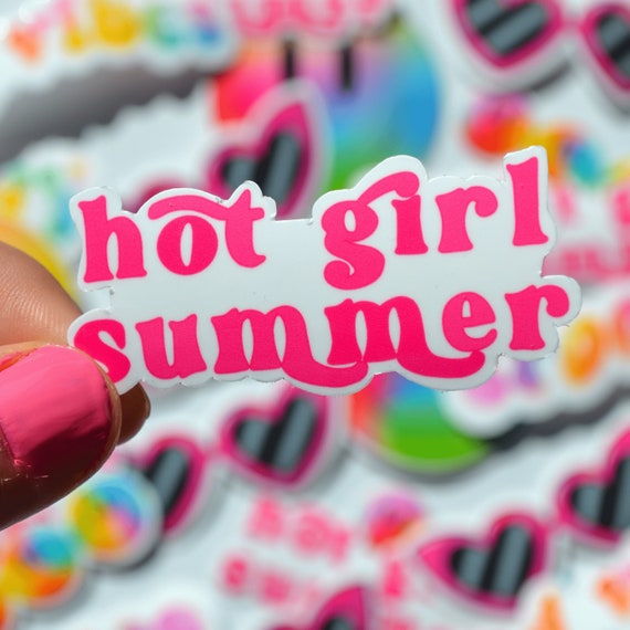 Hot Girl Summer Sticker Aesthetic Sticker Colorful Stickers - Etsy