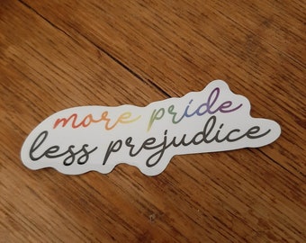 Jane Austen Novels Glossy White Paper Die Cut Gold Foil Sticker Laptop ...