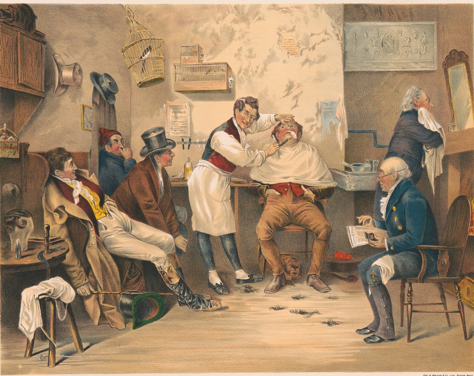 Barbershop Poster Print Haircut Vintage Art Home Shave Gift Decor ...