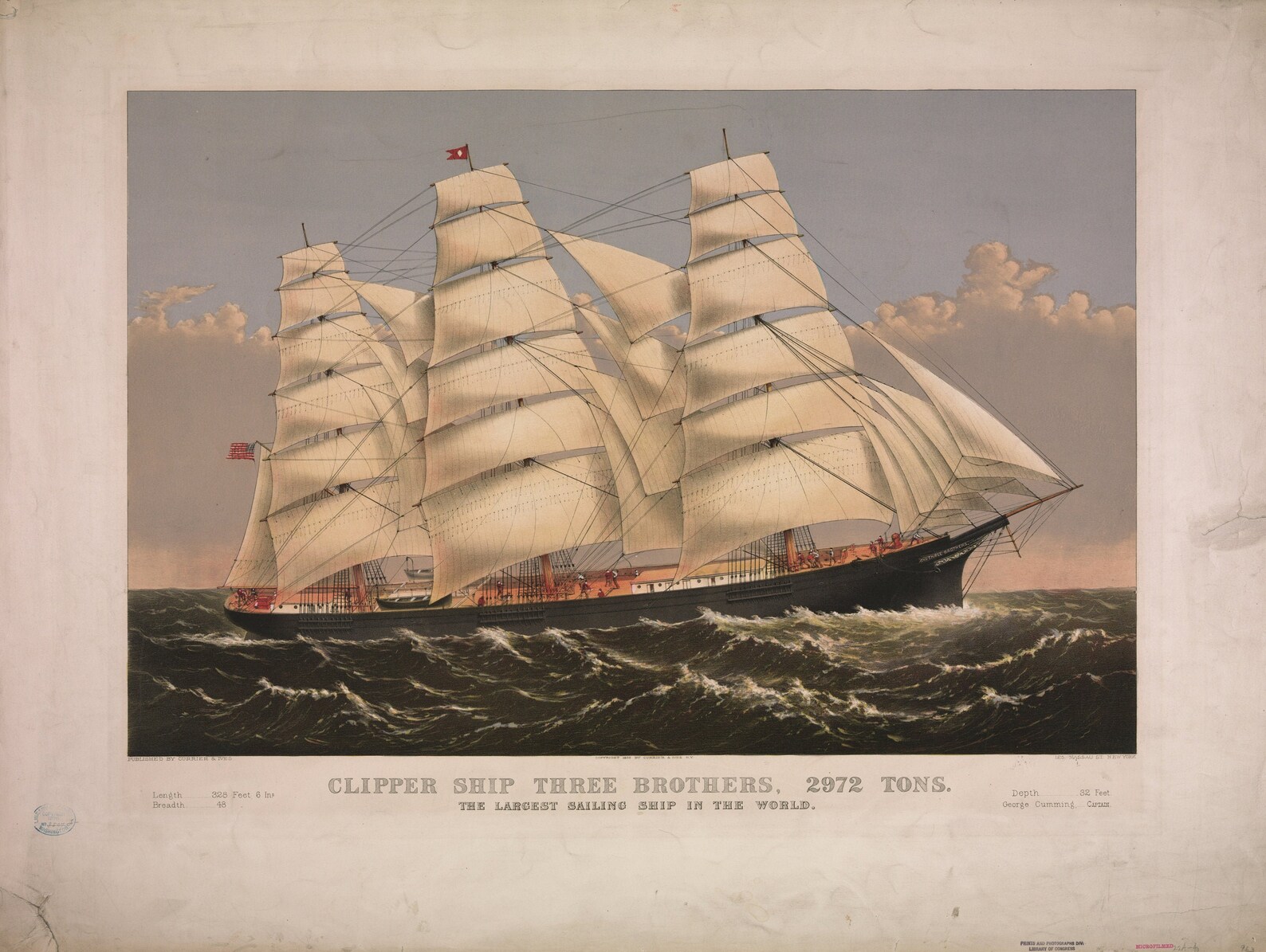 Yacht Poster Print Vintage Sailboat Boat Ocean Race Sailing Ship Sea ...