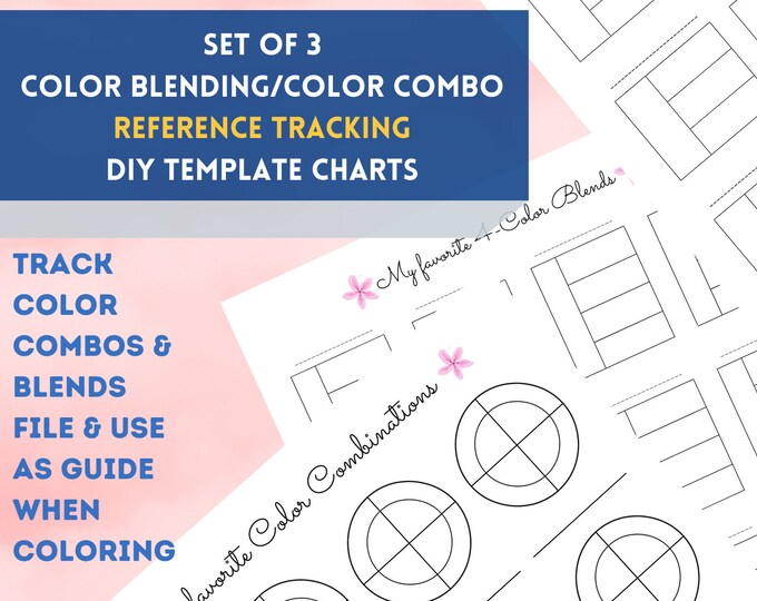 Color Combo and Color Blends Filing Chart Track Favorite Color Palettes ...