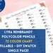 Lyra Rembrandt Polycolor Pencil Chart 72 Color Swatch PDF - Etsy