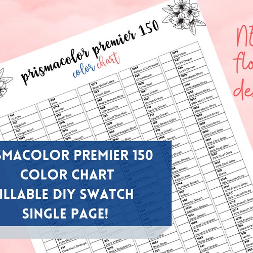 EASY: Learn Your Prismacolor 150 Colored Pencil Set With | Etsy