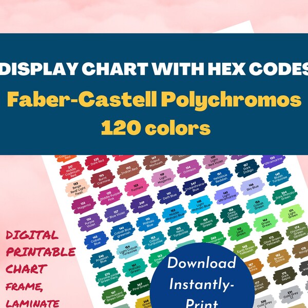 Sublimation Hex Color Chart - Etsy