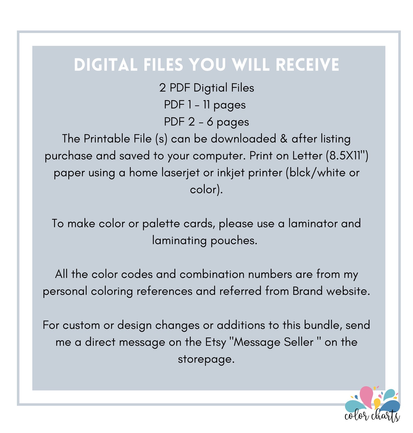 Prismacolor Chart BUNDLE Printable PDF Template Blank & - Etsy