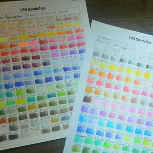 120 150 & 180 Color Swatch Blank Chart Digital File - Etsy