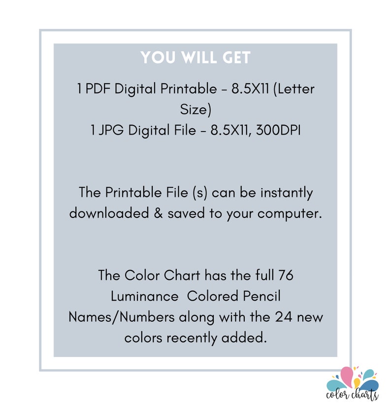 Caran D'ache Luminance Fillable Color Chart 100 Color - Etsy