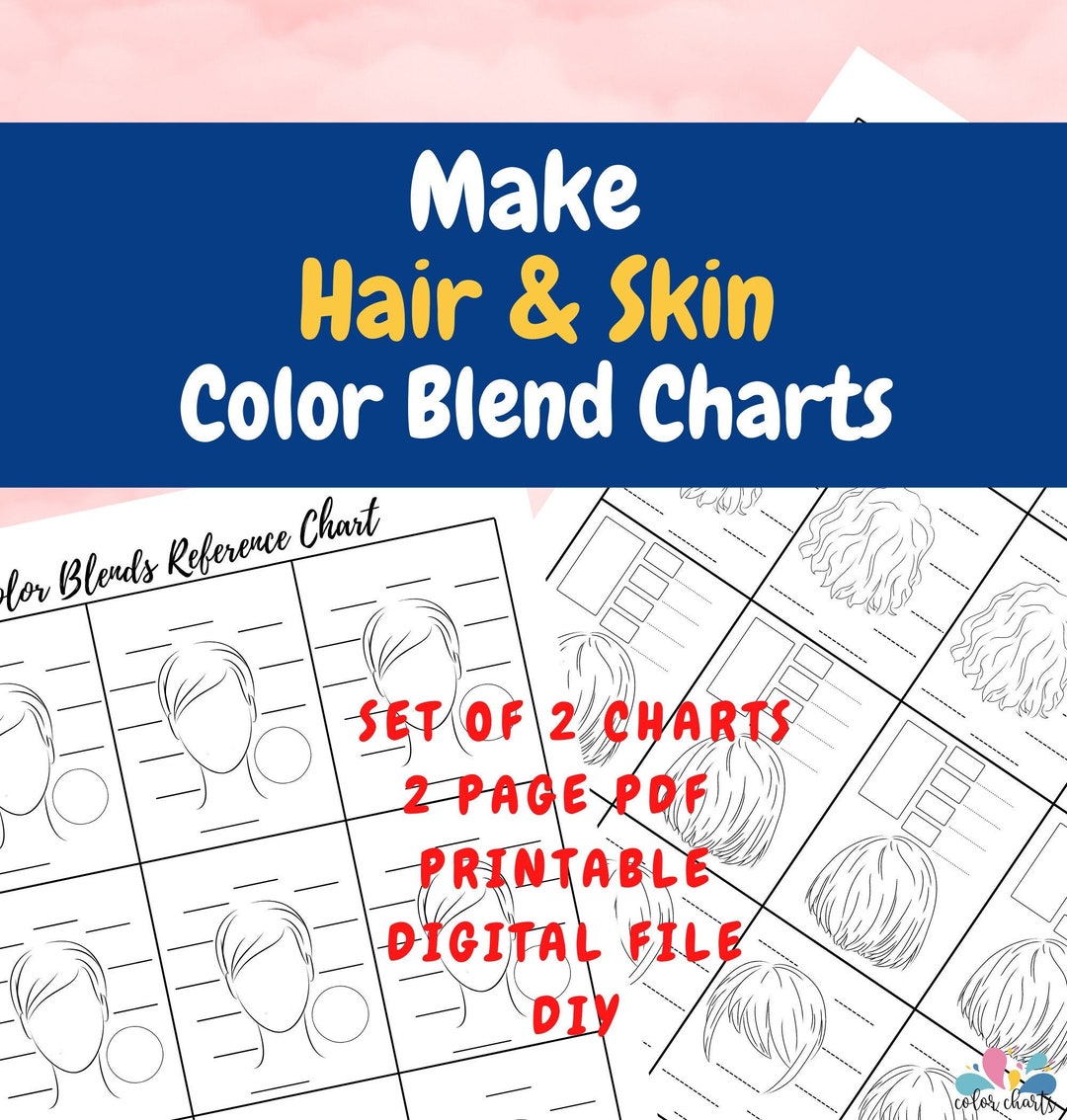 DIY Hair and Skin Color Combination Chart Reference Chart - Etsy