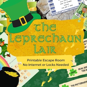 St. Patrick's Day Escape Room Game. Leprechaun Adventure Printable ...