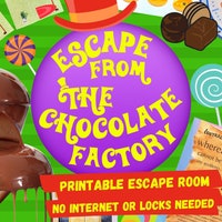 Chocolate Factory Escape Room for Kids | Treasure Hunt DIY Printable ...