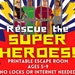 Kids Party Escape Room. Superhero Adventure Printable Party | Etsy